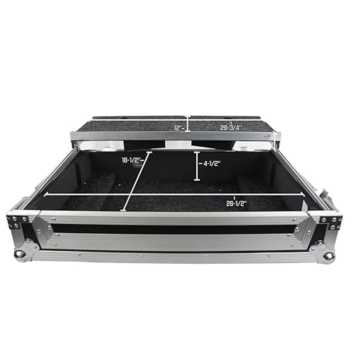 Harmony Audio Cases HCRNONEWLT Compatible With Rane One DJ Controller Flight DJ Road Custom Case With Laptop Tray