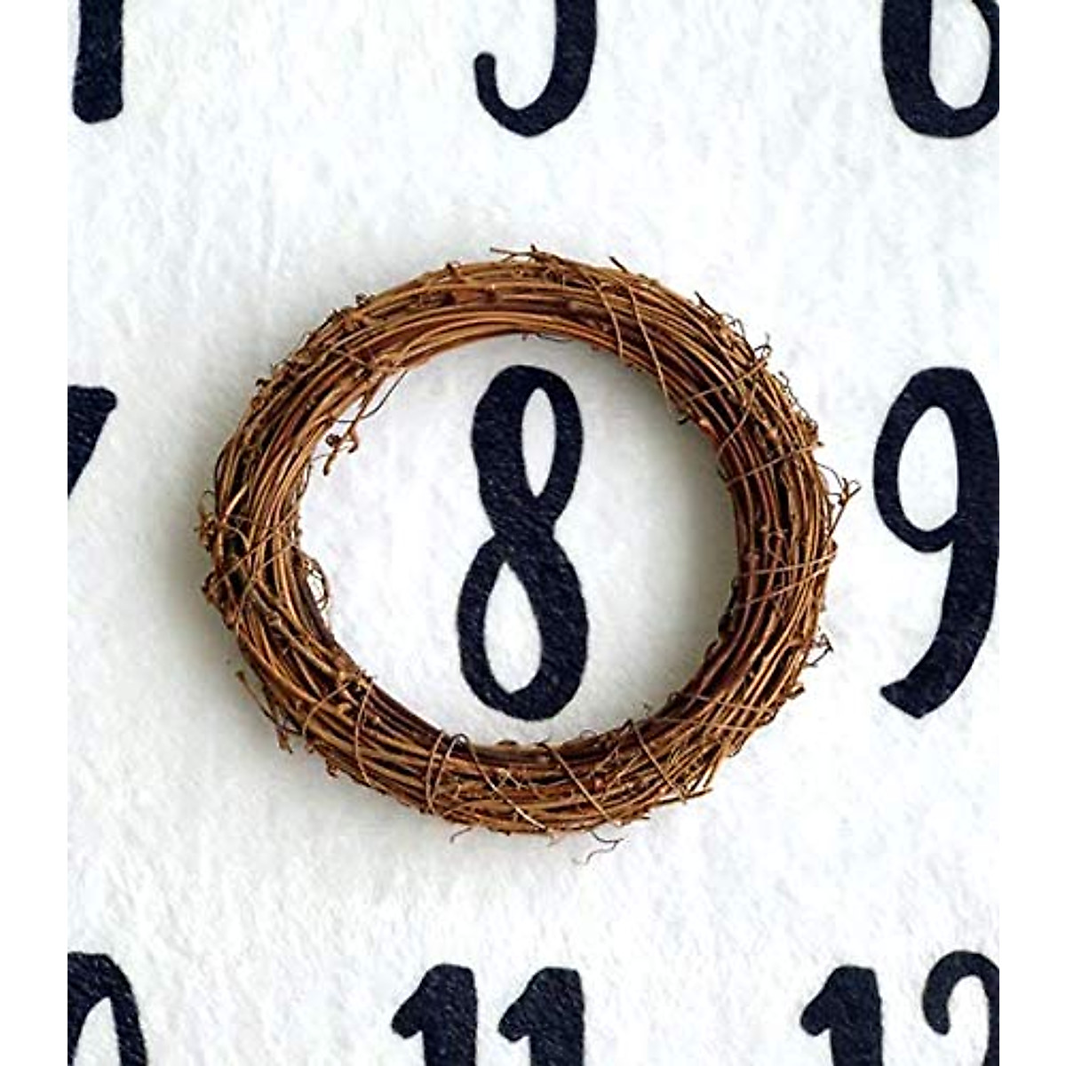 Baby Monthly Milestone Blanket | Includes Frame for The Numbers and Bonus Product | 1 to 12 Months | Premium Extra Soft Fleece | Best Photography Backdrop Prop for Newborn Boy & Girl