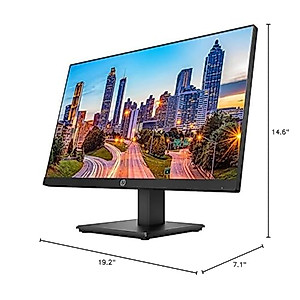 HP P224 21.5 Inch Monitor 2-Pack, FHD 1920 x 1080, LED Backlit, IPS, Vesa Compatible, Anti-Glare, Tilt (HDMI, VGA and DisplayPort) for Home and Office