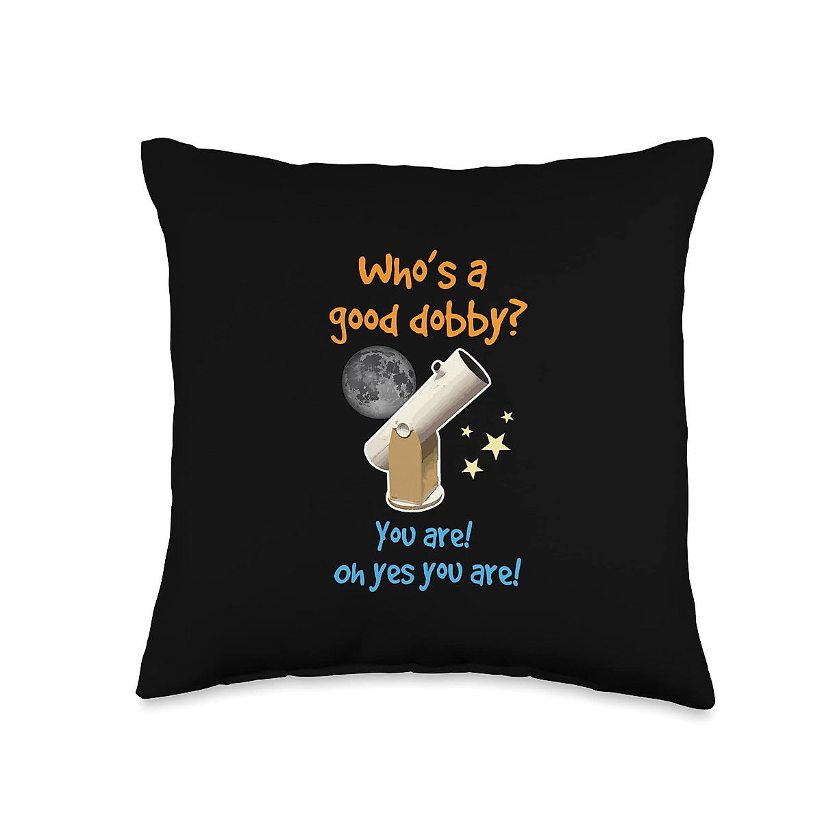 A Good Dobsonian Telescope Astronomy Throw Pillow
