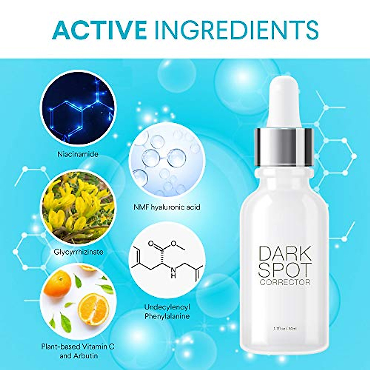 Rejopes Dark Spot Corrector Remover for Face and Body, Dark Spot Remover with Natural Ingredients,1.7 Fl Oz