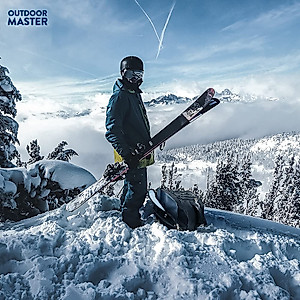 OutdoorMaster Boot Bag POLAR BEAR - 50L Ski Boots and Snowboard Boots Bag, Excellent for Travel with Waterproof Exterior & Bottom - for Men, Women and Youth - Black