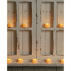 Homemory 24-Pack Flameless LED Tea Lights Candles Battery Operated, 200+Hour Fake Electric Candles TeaLights for Votive, Aniversary, Wedding Centerpiece Table Decor, Funeral, Halloween, Christmas