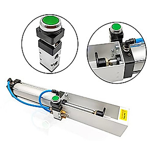 Aluminum Can Crusher, Heavy Duty Pneumatic Cylinder Soda Beer Can Crusher, Eco-Friendly Recycling Tool (Countertop Button Valve)