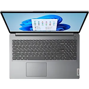 Lenovo Ideapad 1 15.6" HD(1366 x 768) Laptop, AMD Athlon Silver 7120U with 4GB LPDDR5 RAM 1TB SSD Storage, AMD Radeon Graphics, Bluetooth, Wi-Fi 6, Webcam, Windows 11, Cloud Grey, TECL Bundle