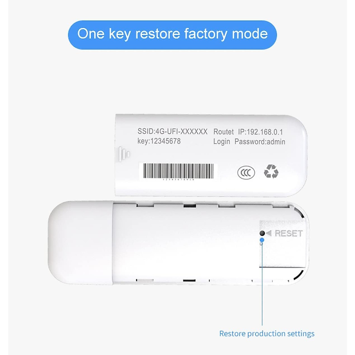 4G LTE USB Wireless Router with SIM Card Slot, High Speed Portable Mini WiFi Hotspot Devices