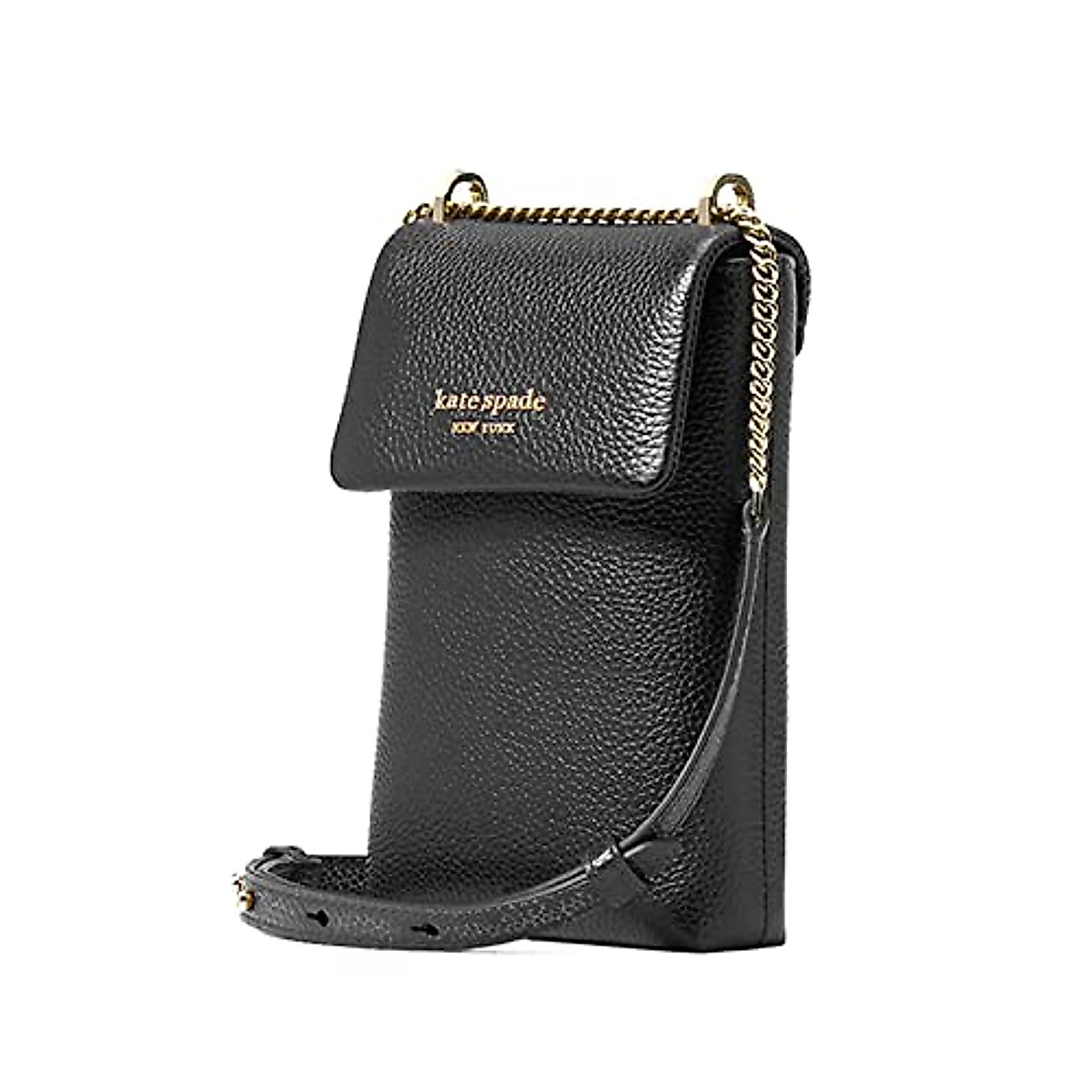 Kate Spade New York Roulette Pebbled Leather North/South Crossbody Black One Size