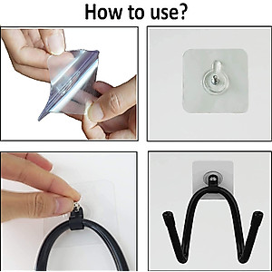 Universal Adhesive Game Controller Organizer Wall Rack Wall Mount Wall Clip Wall Hanger for Xbox One PS4 Switch Pro Game Controller,Headphone Holder – Easy to install - 2 Pack