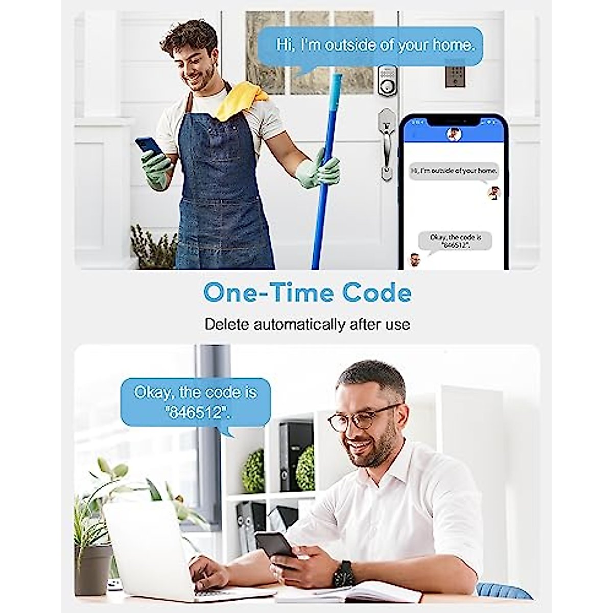 Revolo RE001 Electronic Keypad Deadbolt, Keyless Entry Door Lock, Keyed Entry, Auto Lock, Smart Lock with Handle, Front Door Handle Sets, Anti-Peeking Password, Satin Nickel