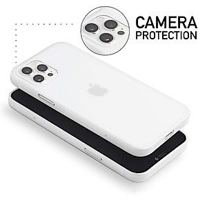 totallee Thin iPhone 12 Pro Case, Thinnest Cover Ultra Slim Minimal - for iPhone 12 Pro (2020) (Frosted Clear)