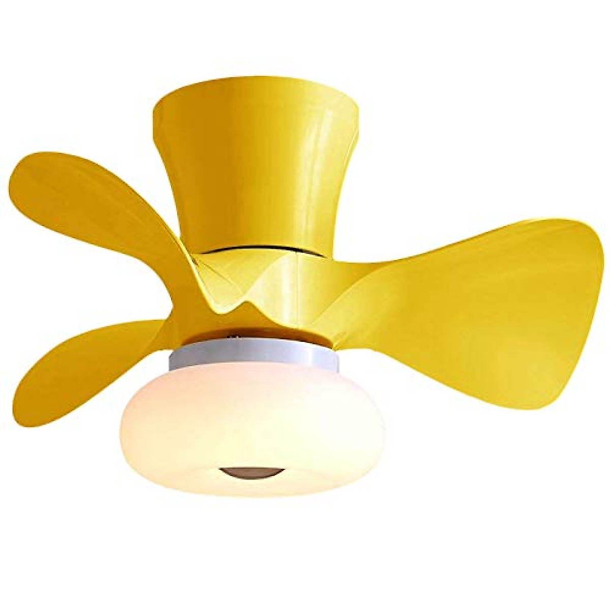YUEGOO Kids Bedroom Ceiling Fan with Light Reversible with Remote Control 6 Speeds Led Dimmable Fan Ceiling Light 64W with Timer Modern Quiet Ceiling Fan Light