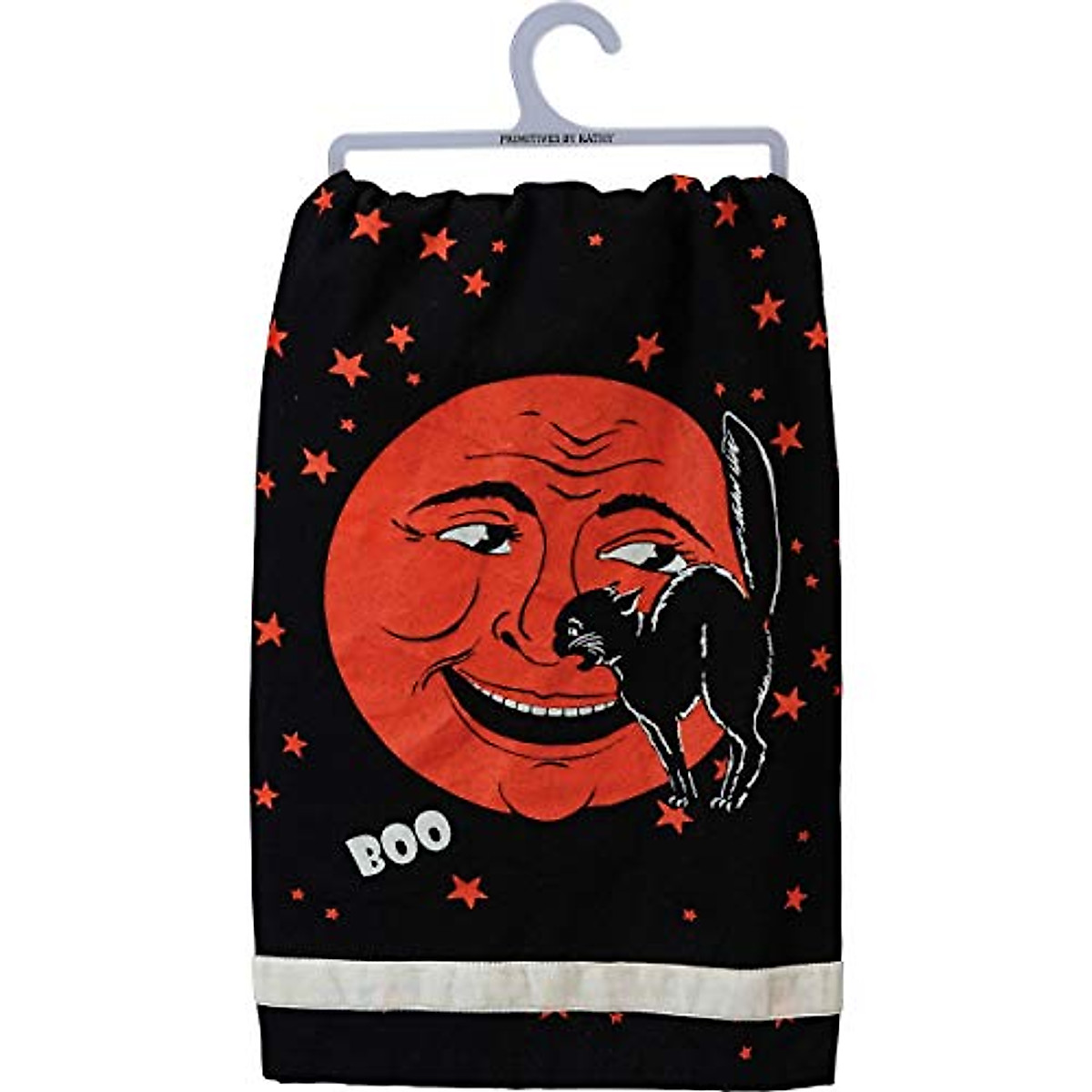 Primitives by Kathy Retro-Inspired Halloween Dish Towel, 28 x 28-Inch, Boo