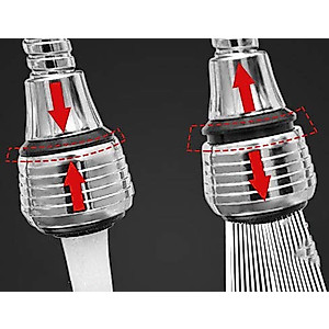 360 Rotate Swivel Water Saving Tap Aerator Diffuser Faucet Nozzle Filter Adapter 3pcs