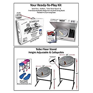 Panyard Steel Drum (1070) bundled with extra pair of sticks