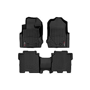 WeatherTech Custom Fit FloorLiner Floor Mats for Ford Bronco (4-Door) - 1st & 2nd Row, Black
