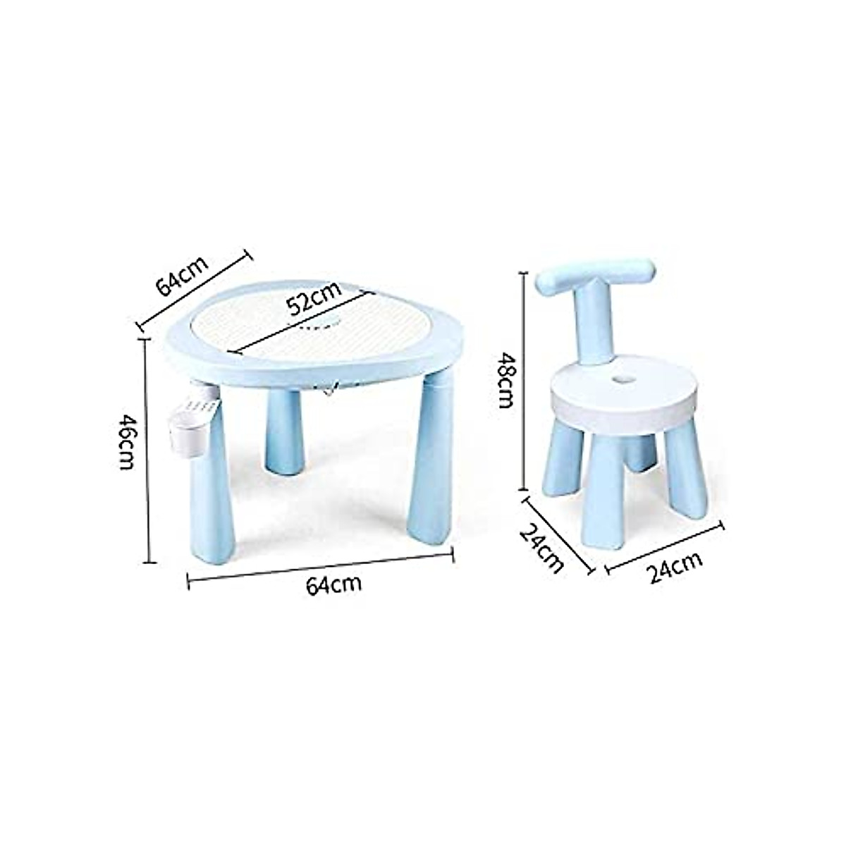 Walnut Environmental Protection Material Kindergarten Table and Chair Structure Firm Children's Toy Small Table and Chair Set Non-Slip