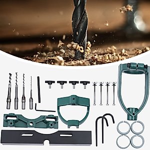 Mortising Machine Attachment for Woodworking, Tenon Tools Mortising Accessories for Drill Press, Bench Drill Locator Set for Mortiser Square Hole Chisel Drilling Machine