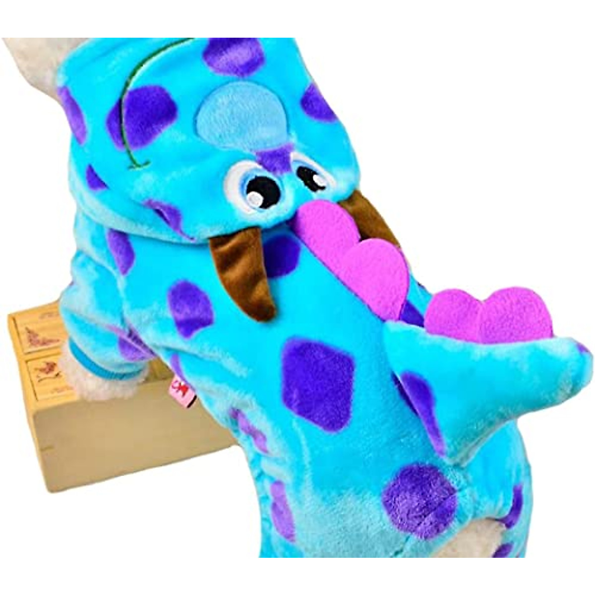 YOUDirect Pet Clothes - Dog Cat Puppy Jacket Apparel Soft Coral Fleece Material Jumpsuit Winter Coat with Hat Coat Hoodie for Teddy Dog Pet Plush Outfit, Blue (XX-Small)