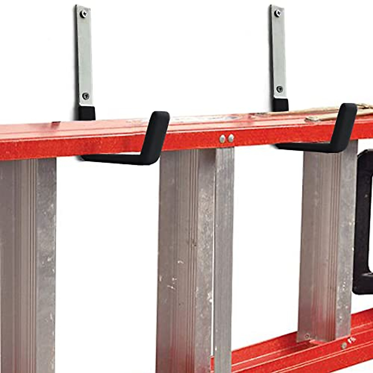 GeeWatom Heavy Duty Steel Utility Hooks, 4 Pack, Wall Mount, 50lbs Weight Capacity, Rust Resistant, Adjustable Easy Install, for Garage, Shed, Workshop Storage and Organization