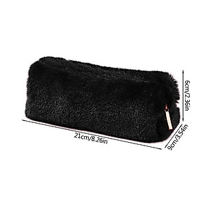 Yjcnelcr Pencil Pouch Pencil Case Large Cartoon Plush Pencil Pouch Portable Plush Cosmetic Storage Bag for Travel for School Supplies