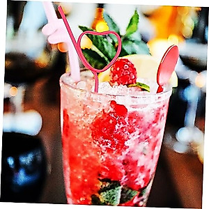 LALAFINA 25Pcs straw hawaiian decor coffee mug tumbler for disposable drinking stanly bridal shower favors the pet Home Supply Party Accessories Party Supply juice bent