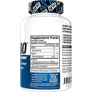 Conjugated Linoleic Acid CLA Pills - CLA 1000mg Diet Pills to Support Weight Loss Fat Burning Lean Muscle and Faster Metabolism - Stimulant-Free CLA 1000mg Safflower Based Fat Loss Support Pills - 90