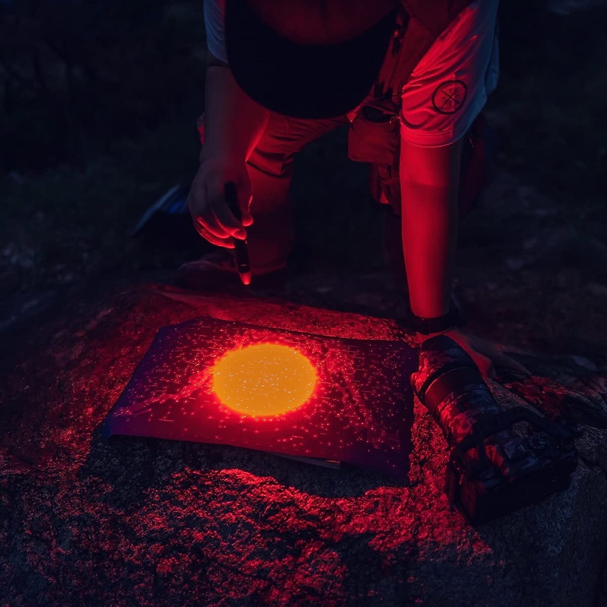 Weltool M6-RD Red LED Dark Adaptation Penlight for Pilots Viewing Navigation Maps, HGN Tests, SFST and ARIDE to DRE Evaluations，Pocket Pen Light with Clip for Doctors and Veterinarians