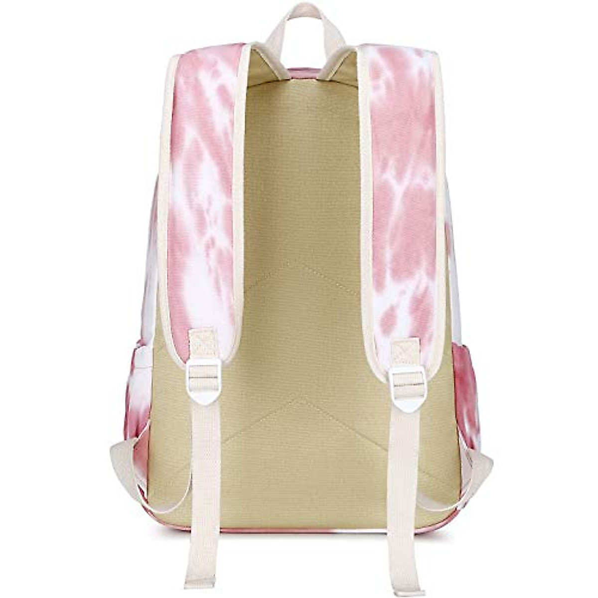 Canvas School Bag Backpack Girls or boy, Ranibow Style Unisex Fashionable Canvas Zip Backpack School College Laptop Bag for Teens Girls Students Casual Lightweight Travel Daypack Outdoor(Red)