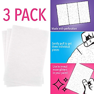 IMPRESA [3 Pack XL Paint Buffing Pads for Glitter Wall Paint - for use with Glitter Paint Additives (4 x 6) Made in the USA