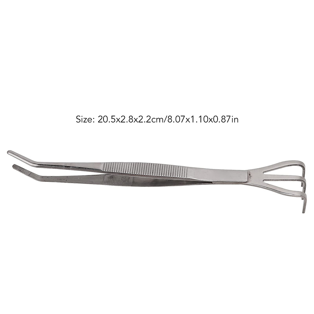 Bonsai Root Rake, 3Prong Nonslip Stainless Steel Root Rake, Ergonomic Handle for Loose Soil for Potted Plant (Bent)