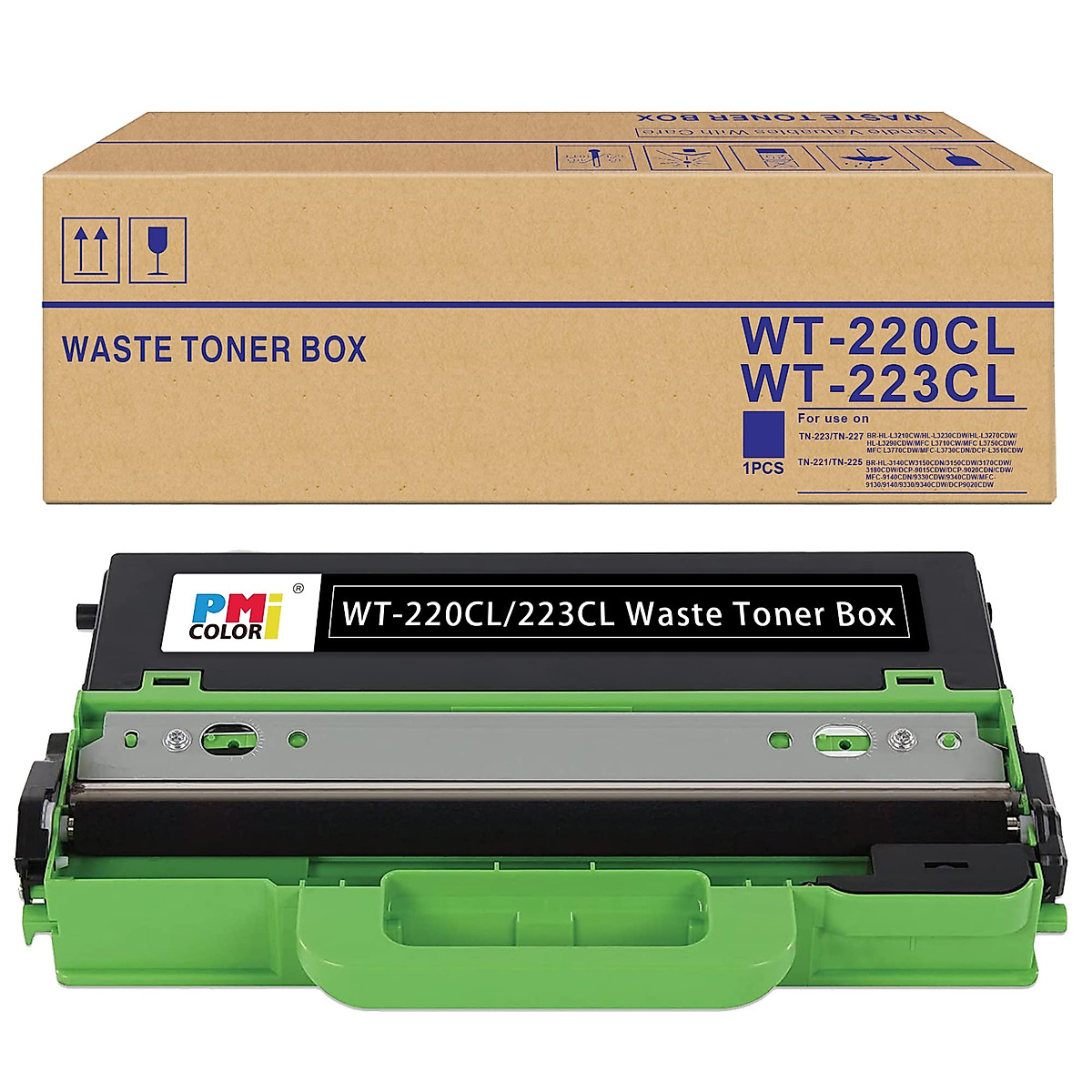1 Pack Compatible for Brother WT-220CL Waste Toner Box WT-223CL Waste Toner Box Replacement for MCF-9340CDW HL-3140CW 3170CDW L3210CW L3230CDW L3270CDW 9130CW L3290CDW MFC-L3710CW L3770CDW