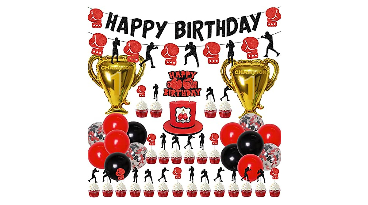Boxing Birthday Party Decorations - All in One Set