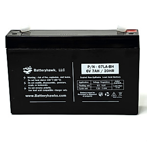 Battery Hawk (3 Pack UB670 WP7-6 EMB-0606 Sealed for Exit Sign Emergency Light BAT67 ELB-0607 Lead Acid 6V 7AH SLA