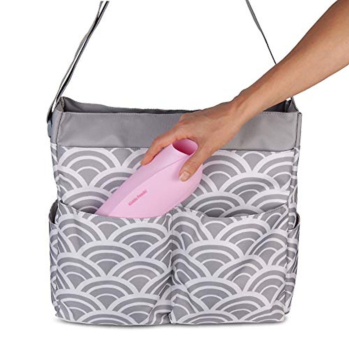 Kiddo Feedo Silicone Baby Bibs, Soft, Adjustable, Waterproof and Non Messy, Designed in Sweden, Pink