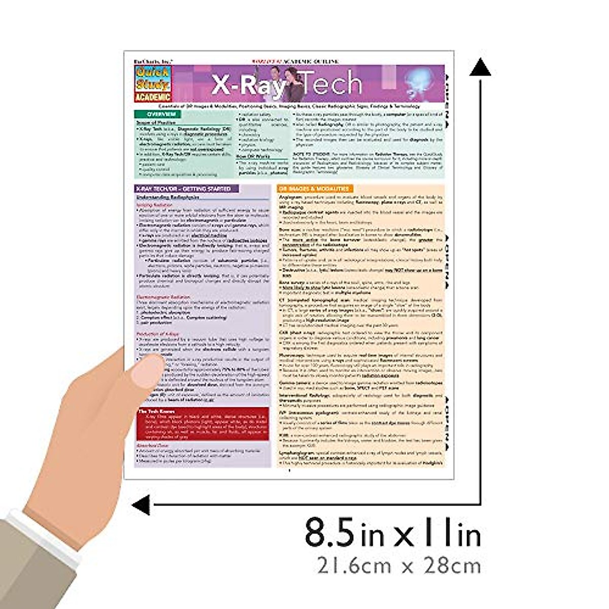 X-Ray Tech QuickStudy Laminated Reference Guide (QuickStudy Academic)