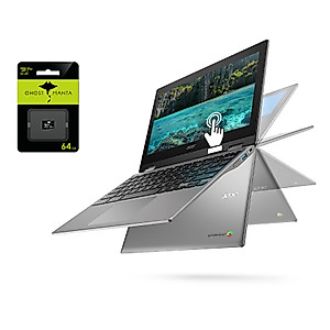 acer Newest Chromebook Spin 311 Convertible Laptop, MediaTek MT8183C 8-Core Processor, 11.6" HD Touchscreen, 4GB LPDDR4X, 32GB eMMC, WiFi 5, Bluetooth, Chrome OS, Silver, w/GM 64GB SD Card