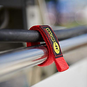 Wrap-It Storage Quick-Strap Cord Wraps, 9 inch (12 Pack) Red - Hook and Loop Strap, Extension Cord Holder Gifts for Boat, Rope, Hose, and Cable Storage and Organization