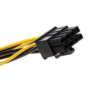 XIWU (4 Pack) 8 Pin PCIe to Dual 4 Pin Molex LP4 Power Cable Adapter (Video Graphics Card Power Cable)