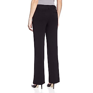 Rafaella Women's Curvy Fit Gabardine Bootcut Stretch Dress Pants, 30 inch Inseam, with Pockets (Size 4-16), 16, Black