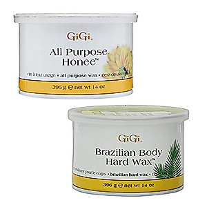 GiGi All Purpose Honee 14 oz + Brazilian Body Hard Wax 14 oz