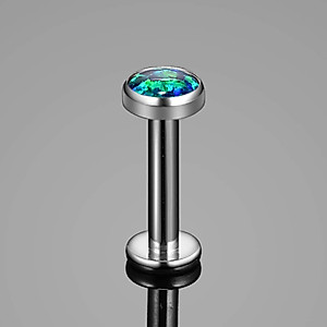 Xpircn G23 Titanium 14G 8mm Labret Monroe Lip Ring Helix Earring Studs Women Men Piercing Jewelry