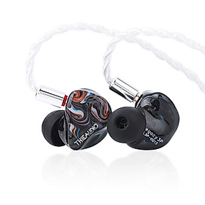 Linsoul THIEAUDIO Legacy 4 1DD+3BA Hybrid Driver in-Ear Monitor with 2 Tuning Switch, Detachable 7N OCC 0.78mm 2Pin Cable, Custom Faceplate