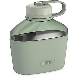 ALTA SERIES BY THERMOS Plastic Canteen Bottle 32 Ounce, Matcha Green