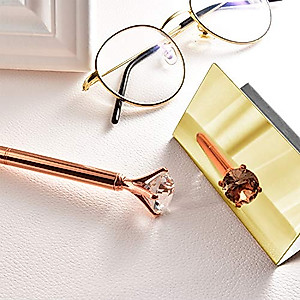 Maxdot 2 Pack Stainless Steel Business Cards Holders Desktop Card Display Business Card Rack Organizer (Champagne Gold)