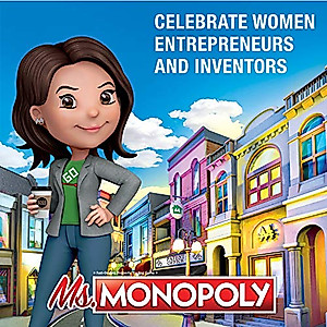 Monopoly Ms.Monopoly Board Game for Ages 8 & Up, Brown (E8424)