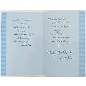 Thank You Dear Lord for My Wonderful Son - Happy Birthday Religious Greeting Card