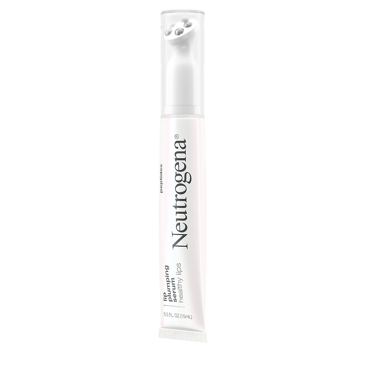 Neutrogena Healthy Lips Plumping Serum, Lip Enhancer with Peptides Nourishes and Promotes the Appearance of Naturally Fuller and Plumper-Looking Lips, 0.5 fl. oz