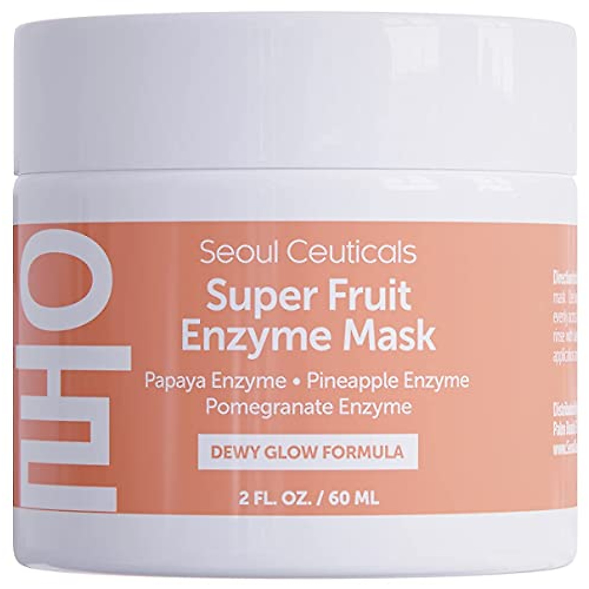 Korean Skin Care Fruit Enzyme Mask – Korean Face Mask K Beauty Face Masks Skincare Contains Skin Brightening Papaya + Pineapple + Pomegranate Extremely Effective Natural Korean Beauty Face Mask 2oz