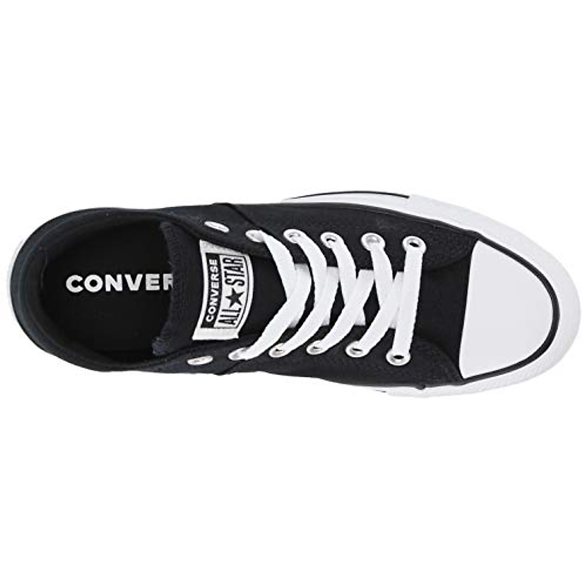 Converse Women's Chuck Taylor All Star Madison Low Top Sneaker, Black/White/Black, 8.5 M US