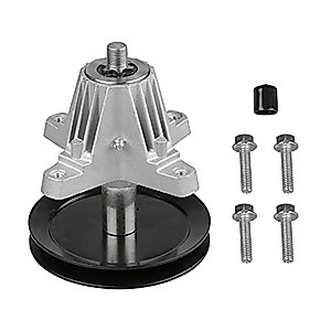 Spindle Fit for Troy Bilt Pony Mower - 918-06991 Greaseable Spindle Assembly Fit for MTD Huskee Craftsman T1000 T1200 Deck Lawn Tractor and Troy Bilt TB42 TB2246 Bronco 42" Tractor, Replace 618-06991